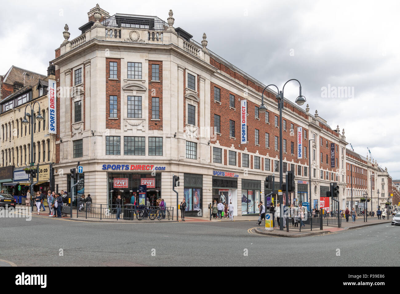 A large Sorts Direct store at the top of the Briggate on The Headrow in ...