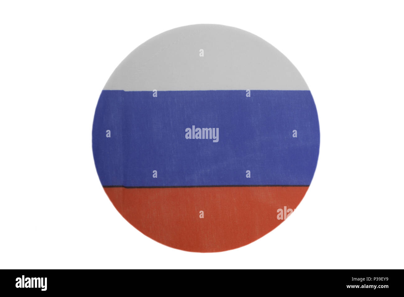 Round national flag of Russia Stock Photo - Alamy