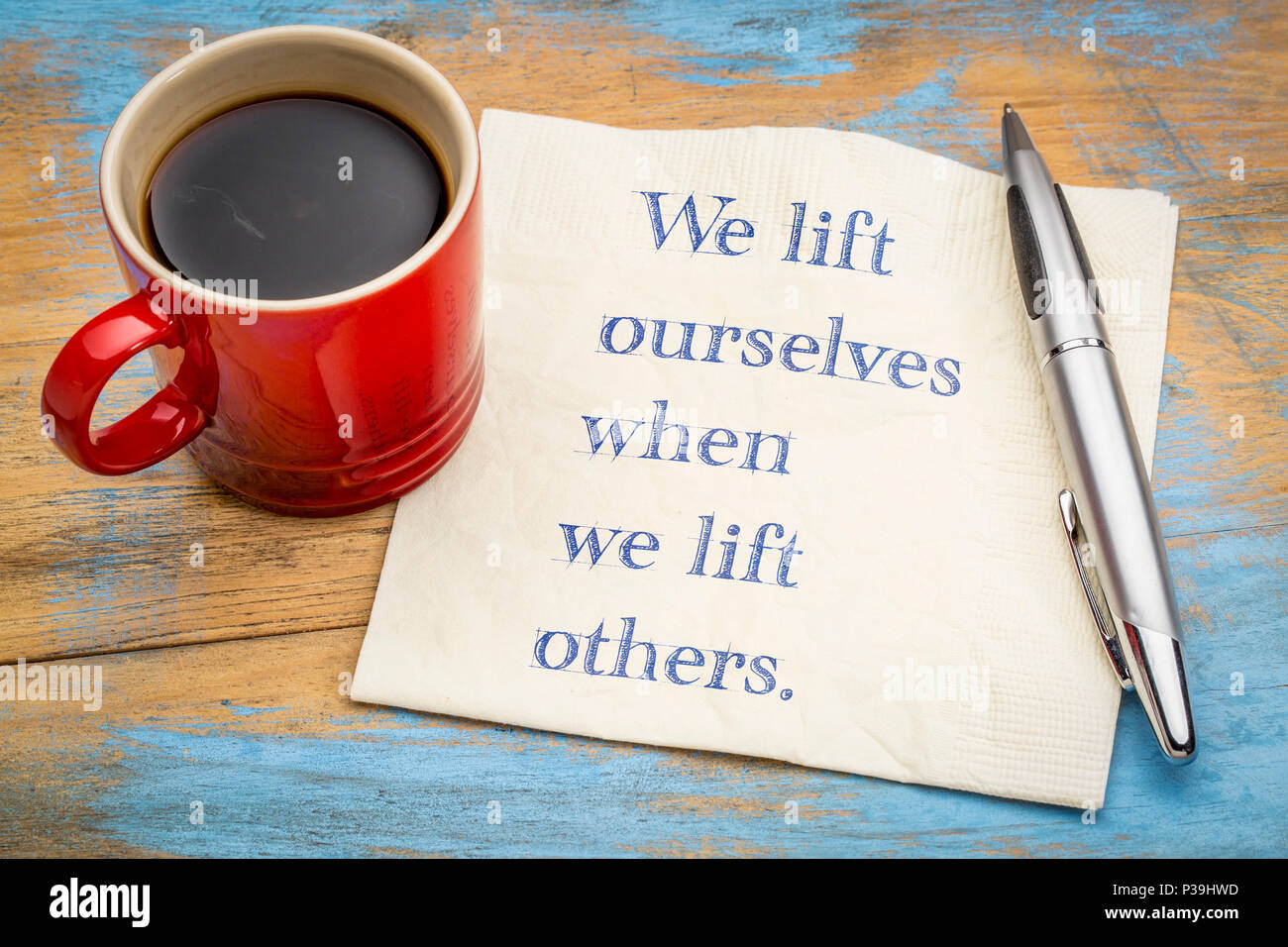 Lift others up hi-res stock photography and images - Alamy