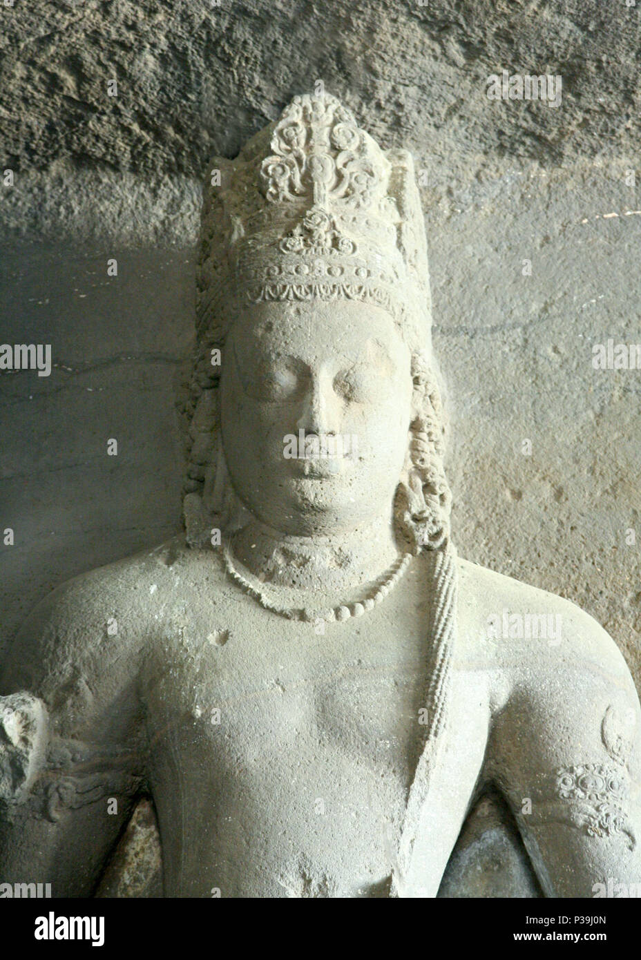 Stone Shiva head, India Stock Photo - Alamy
