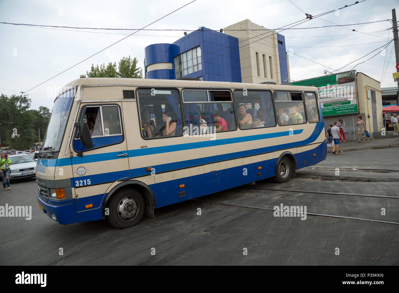 Odessa, Ukraine, a bus leaves the bus station Stock Photo - Alamy