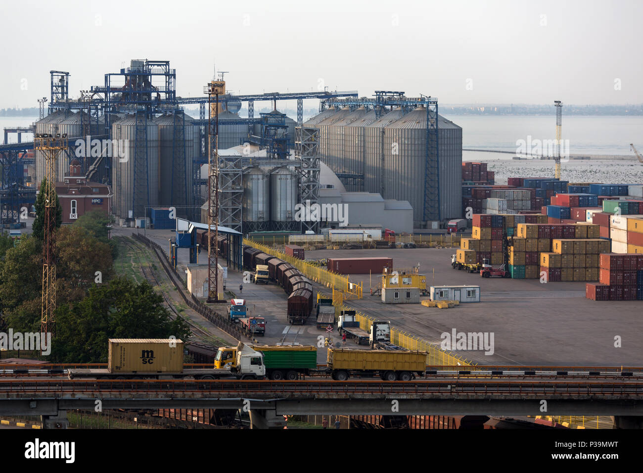 Railroad container terminal hi-res stock photography and images - Alamy