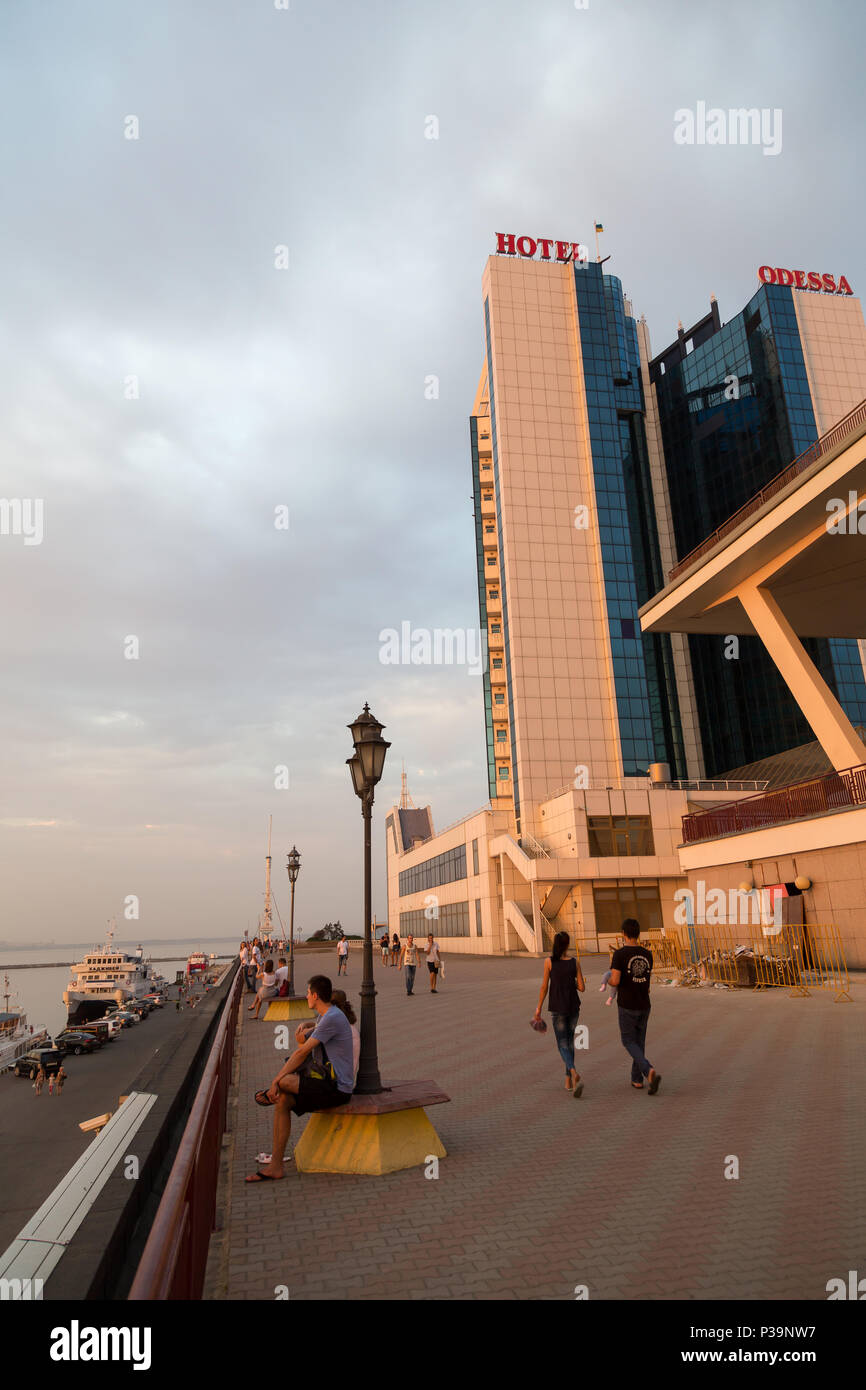 Odessa, Ukraine, people at the port Stock Photo - Alamy