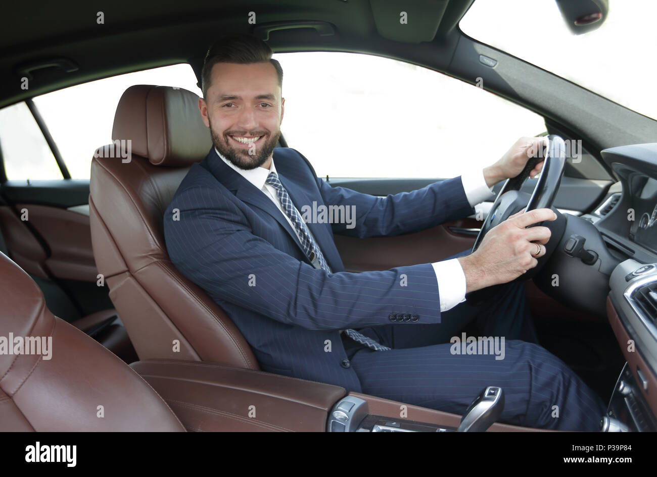 Businessman driving hi-res stock photography and images - Alamy
