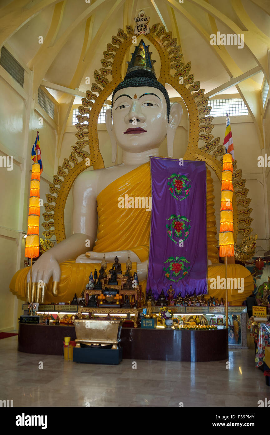 Singapore, Republic of Singapore, Sakya Muni Buddha Gaya Temple Stock ...