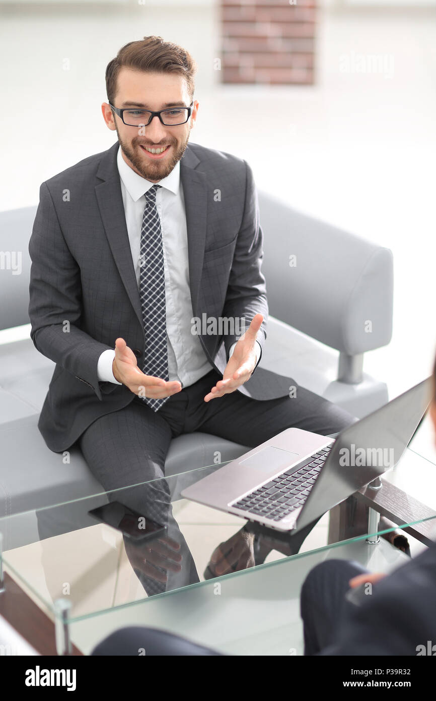 Two businessmen in home office hi-res stock photography and images - Alamy