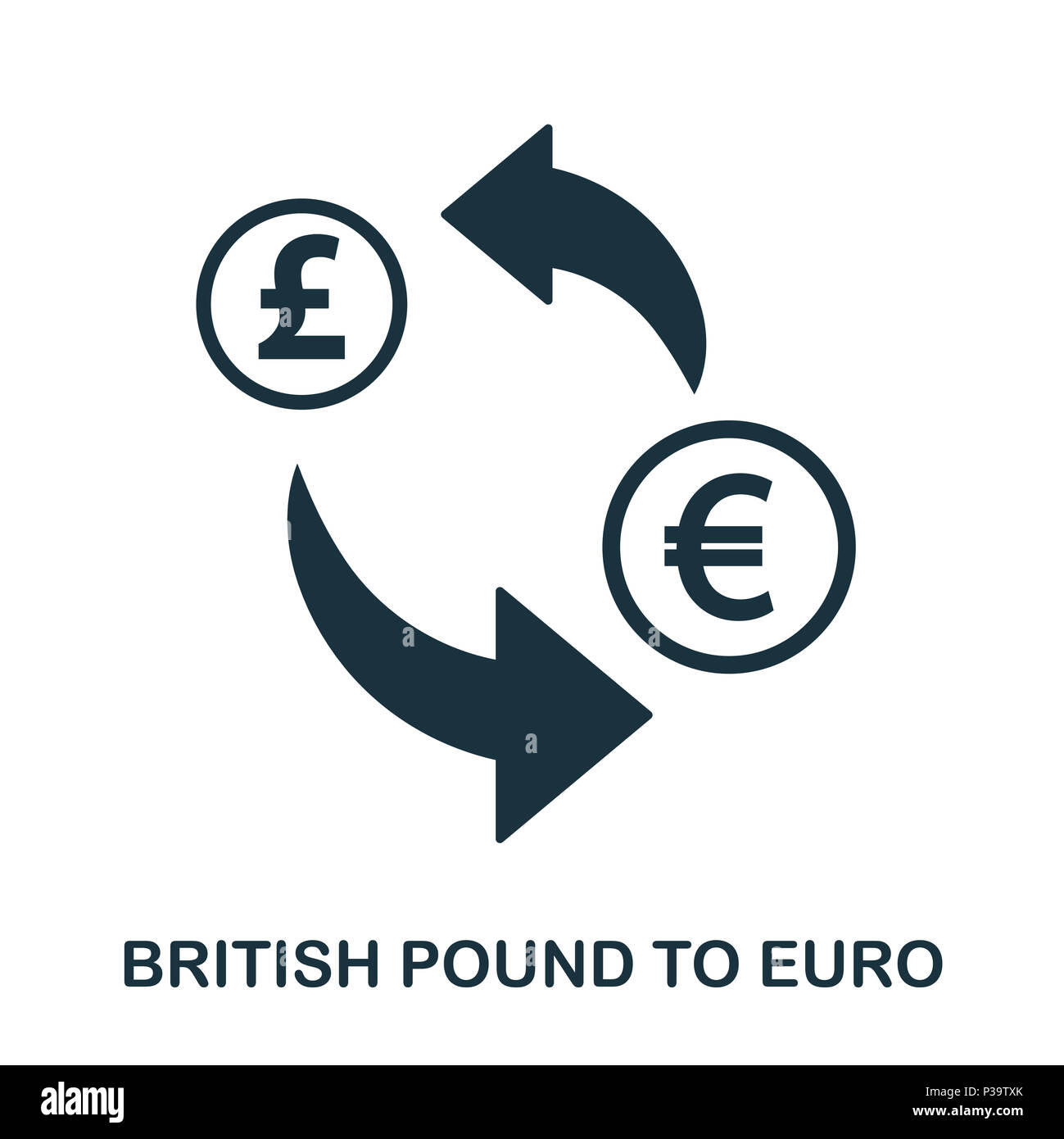 Euro british pound exchange Cut Out Stock Images & Pictures - Alamy