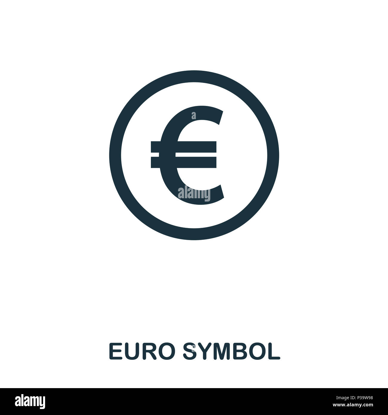 Euro Symbol icon. Mobile app, printing, web site icon. Simple element ...