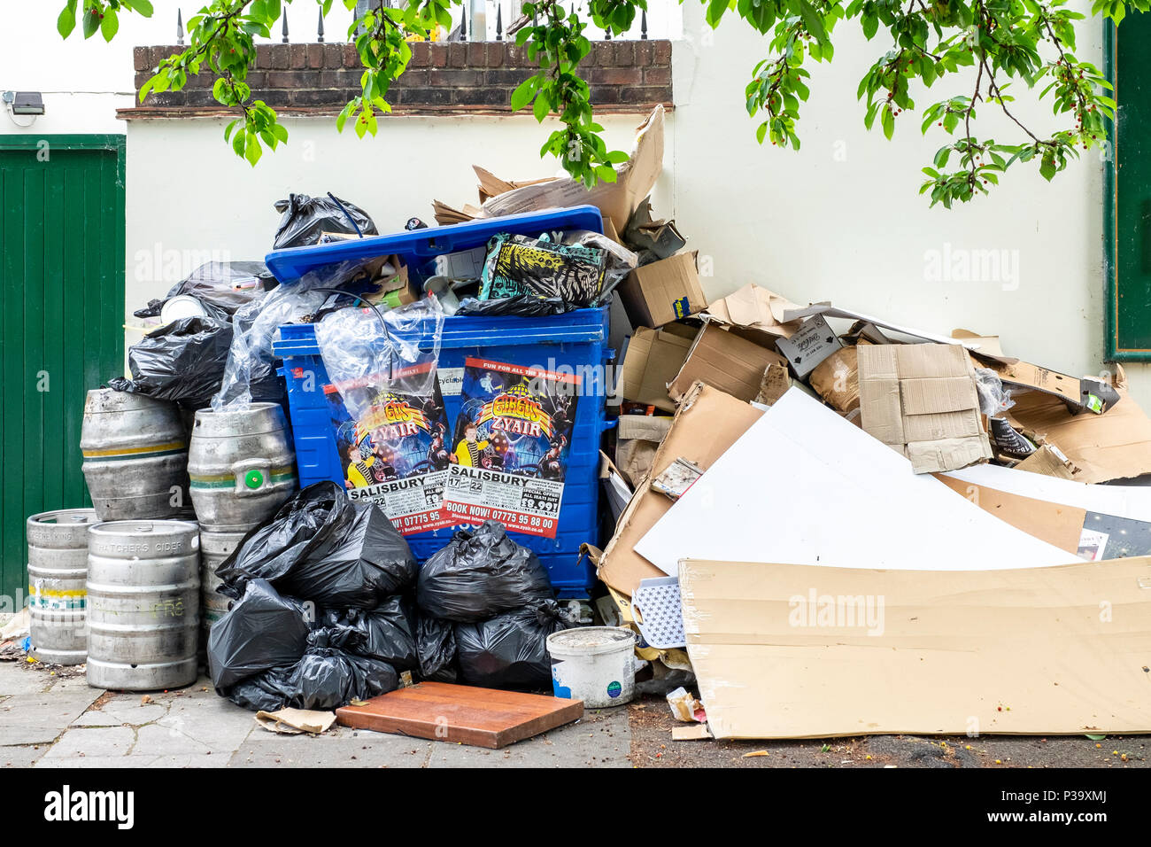 Rubbish and recyclable waste Stock Photo - Alamy