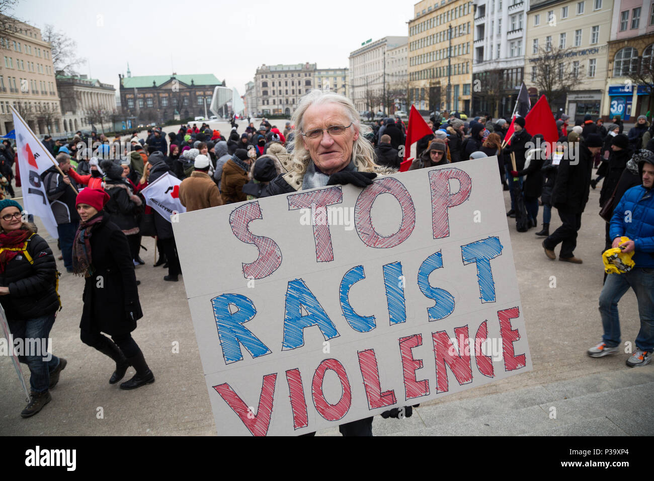Stops racist violence hi-res stock photography and images - Alamy
