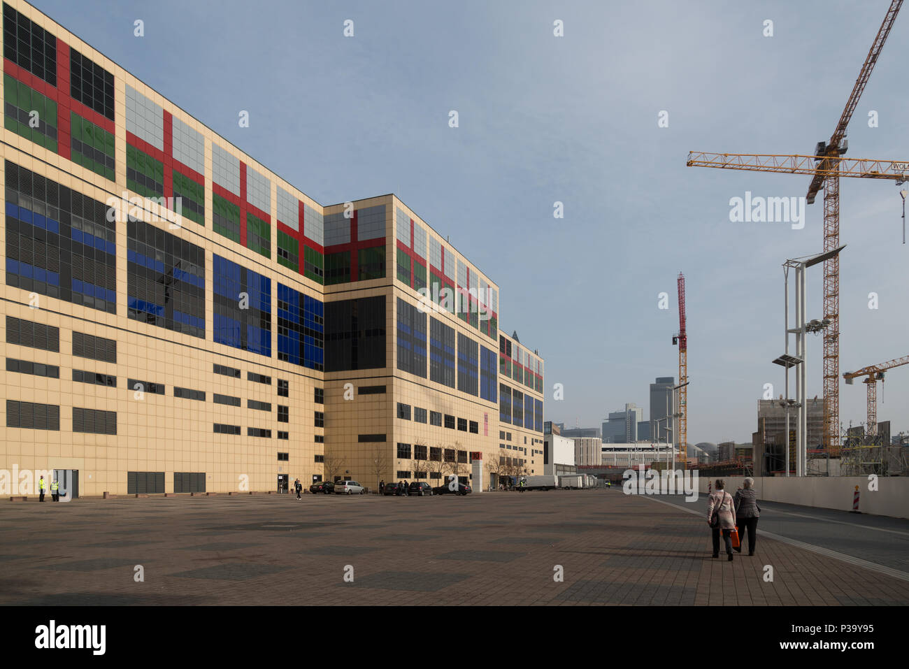 Frankfurt, Germany, exhibition halls at the Frankfurt Exhibition Center ...
