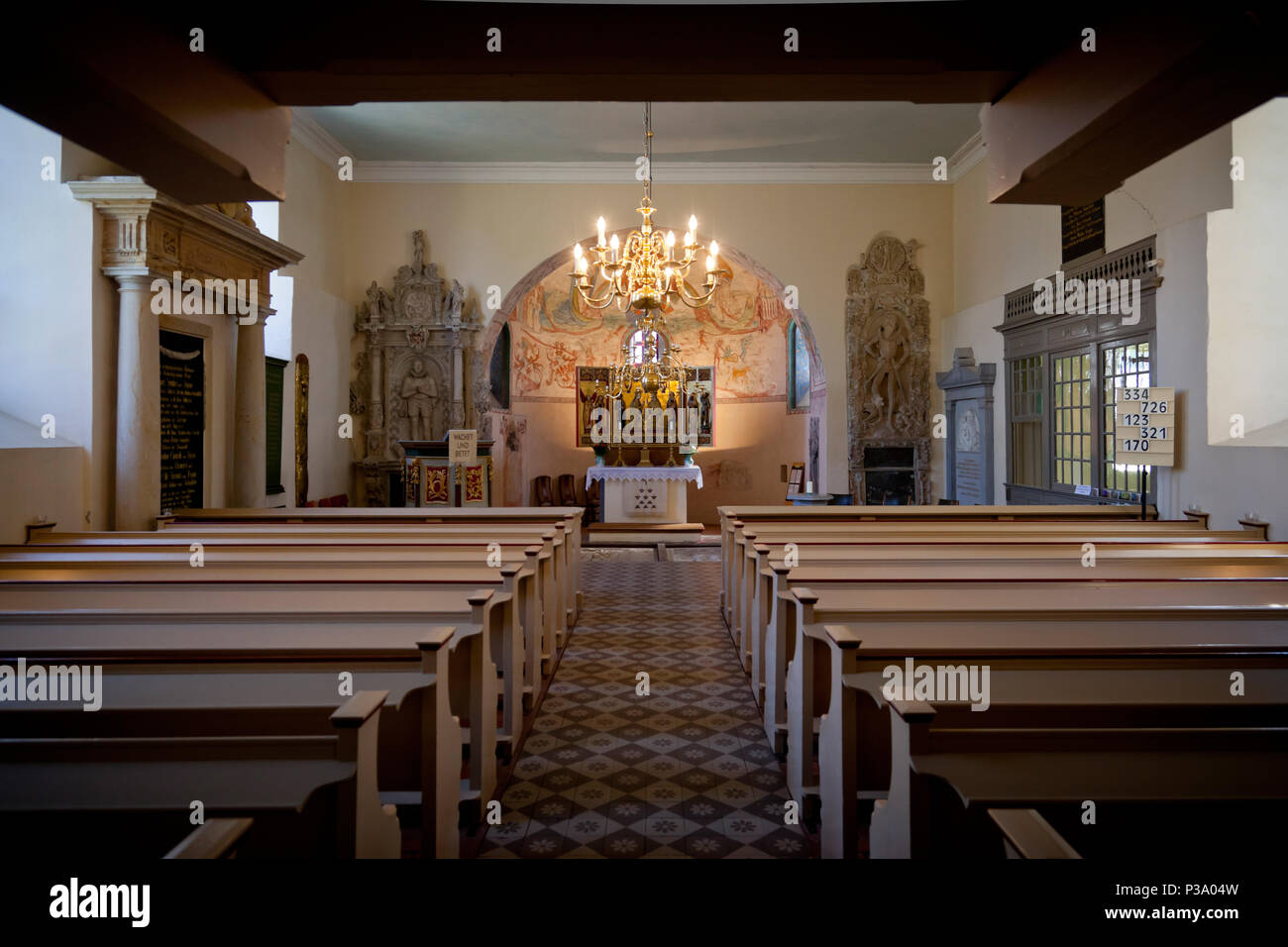 Protestant church interior hi-res stock photography and images - Alamy