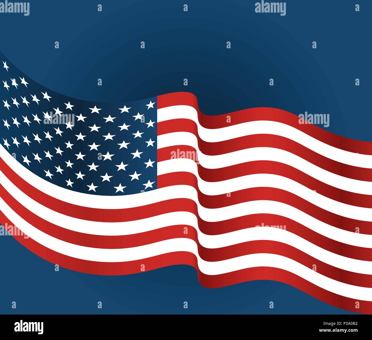 National flag usa waving on Stock Vector Images - Alamy