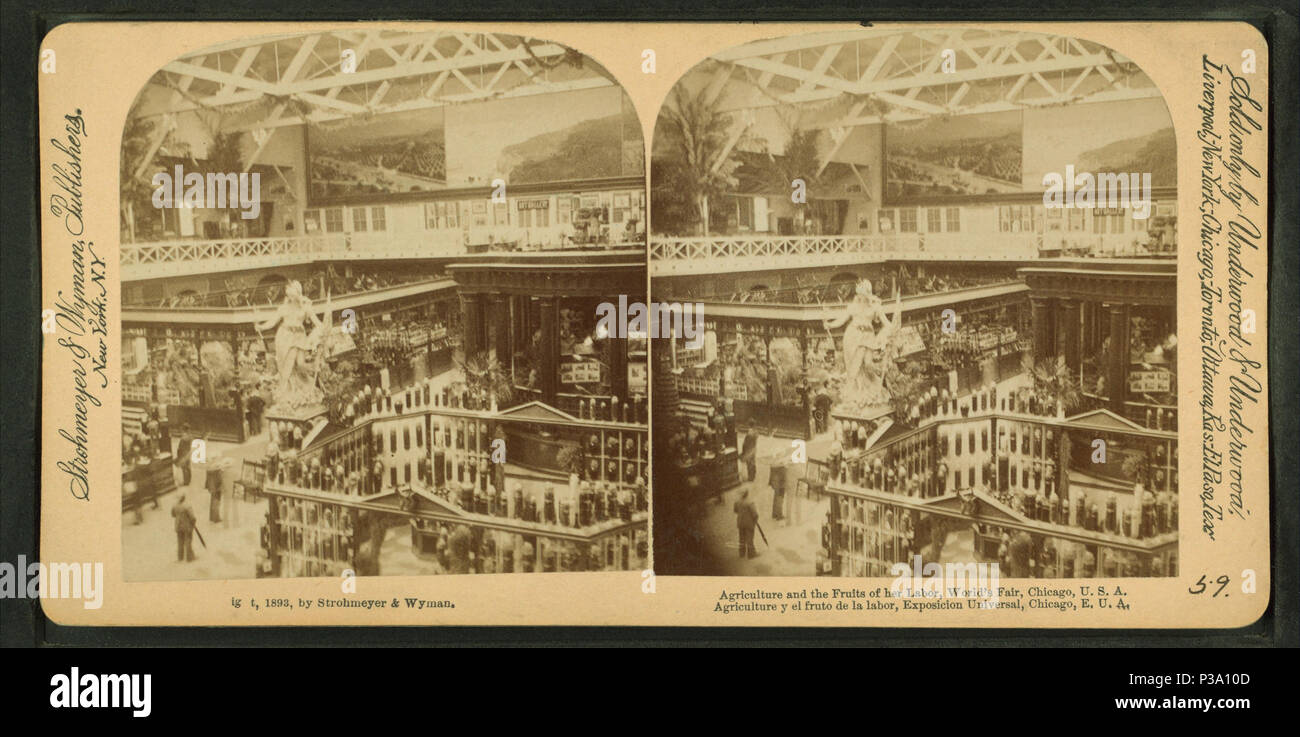 Chicago world's fair 1893 agriculture hi-res stock photography and ...