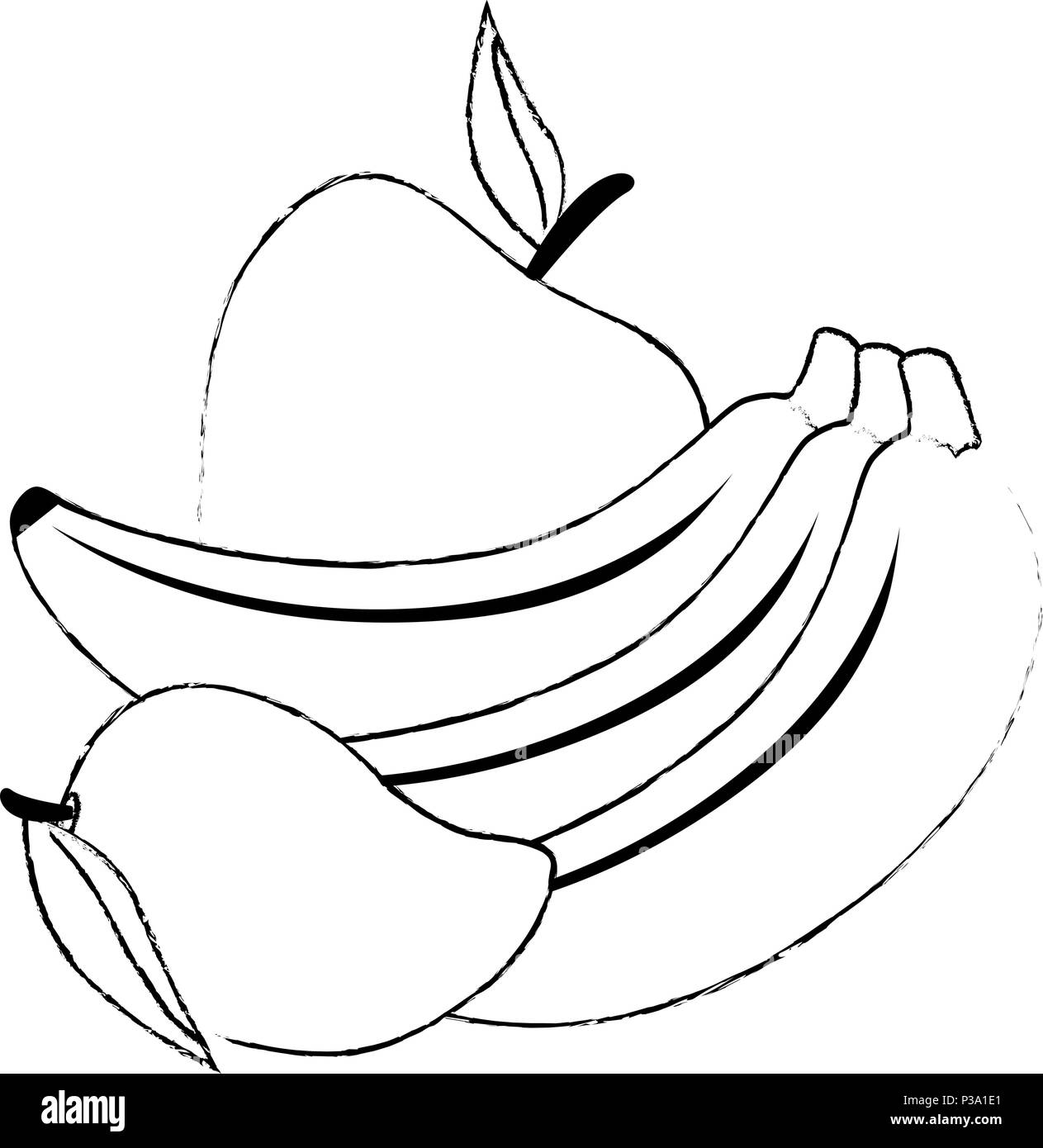 fresh fruits set menu Stock Vector Image & Art - Alamy