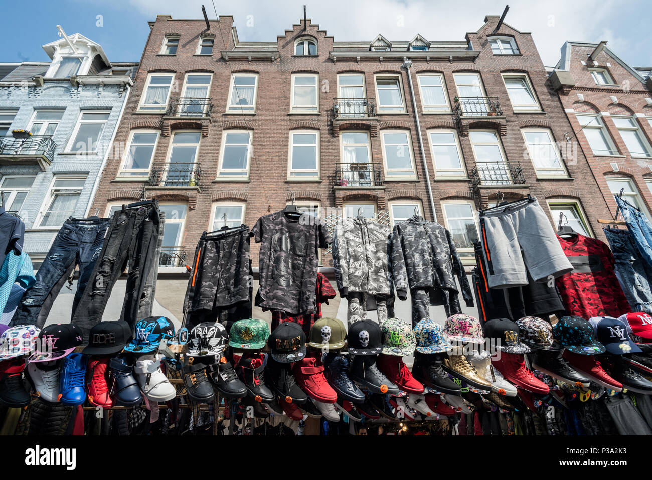 Amsterdam, Netherlands, booth on the Albert Cuypmarkt Stock Photo - Alamy