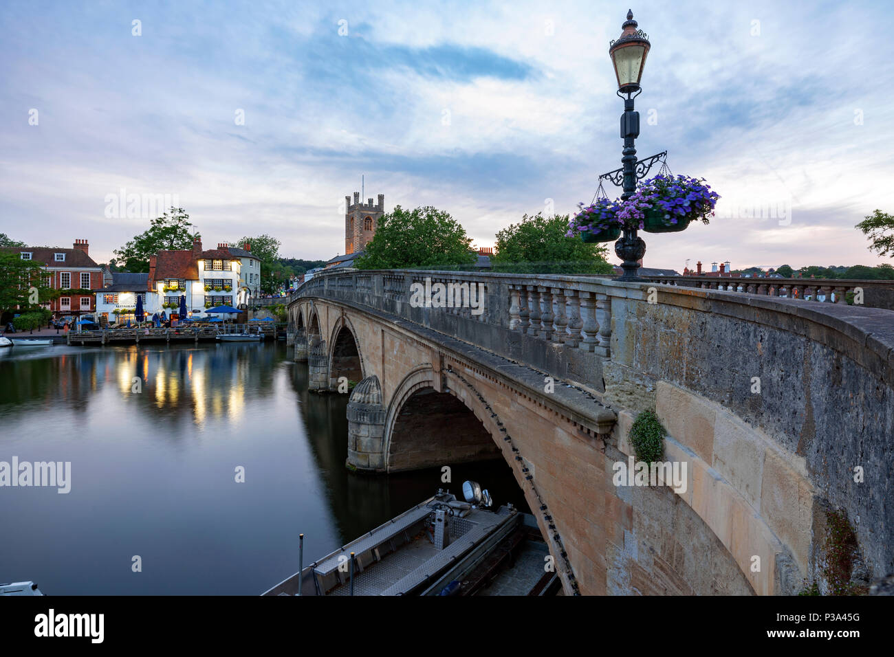 The River Thames at Henley captured at twilight Stock Photo - Alamy