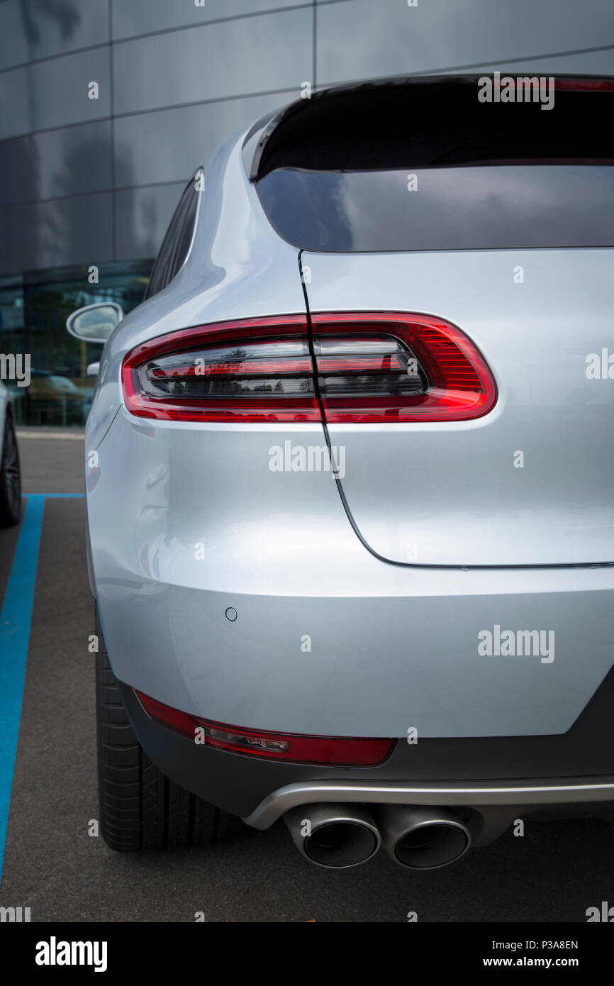 Rear lamp of a new SUV car Stock Photo - Alamy