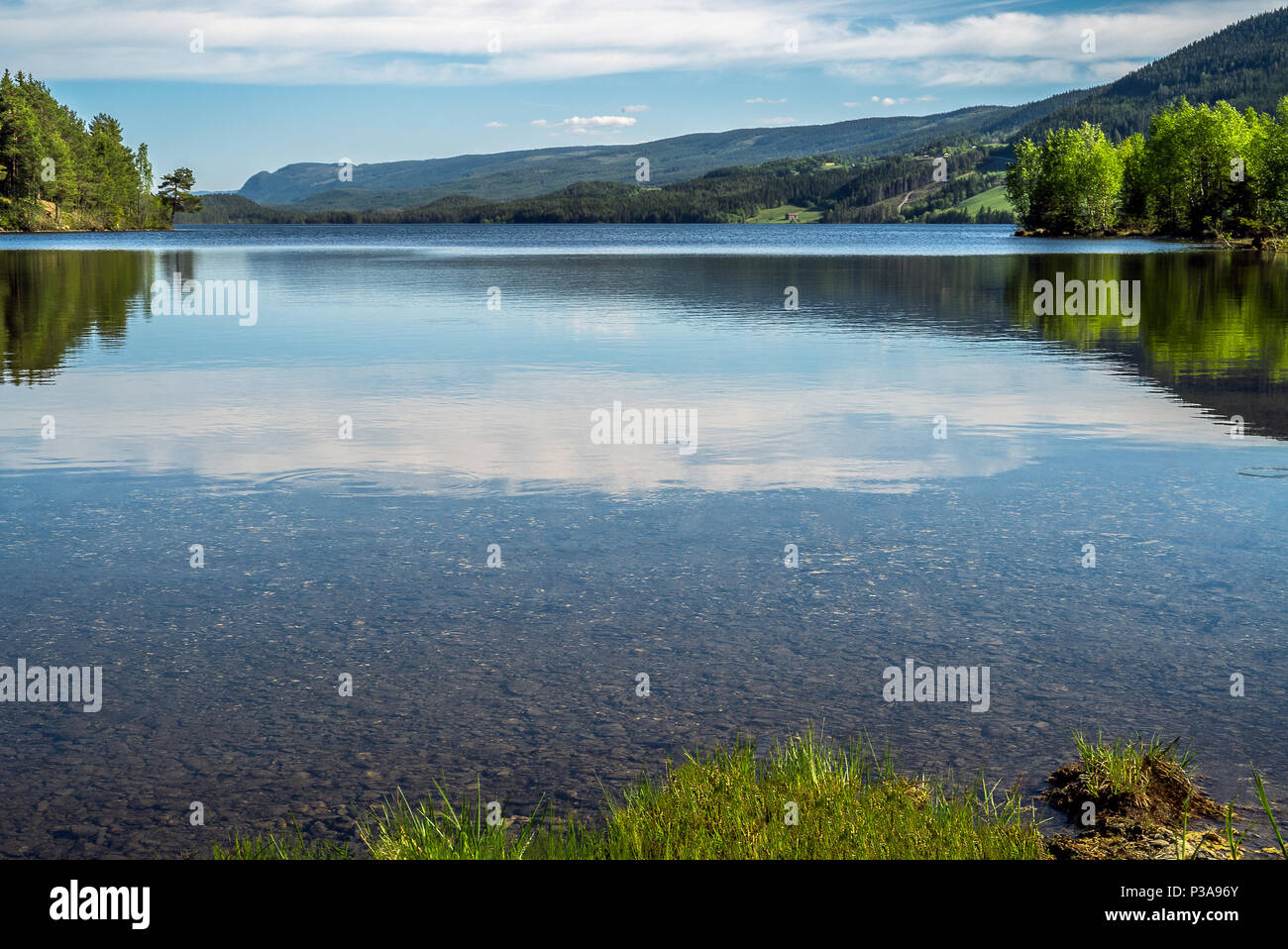 Reflection serene camping hi-res stock photography and images - Alamy