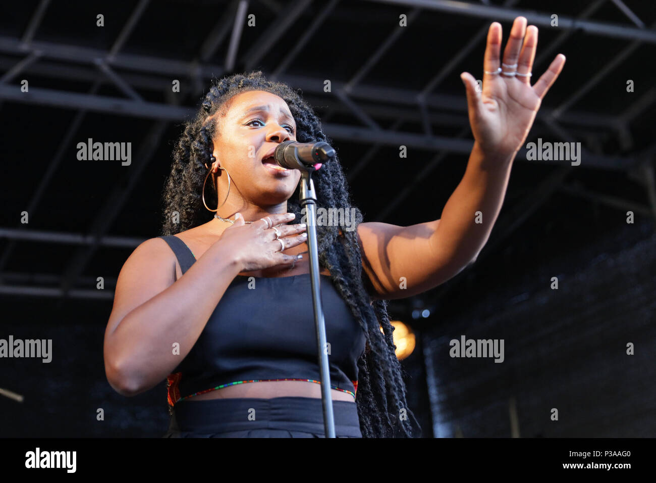 Norway, Oslo - June 15, 2018. The British singer and songwriter Nao ...