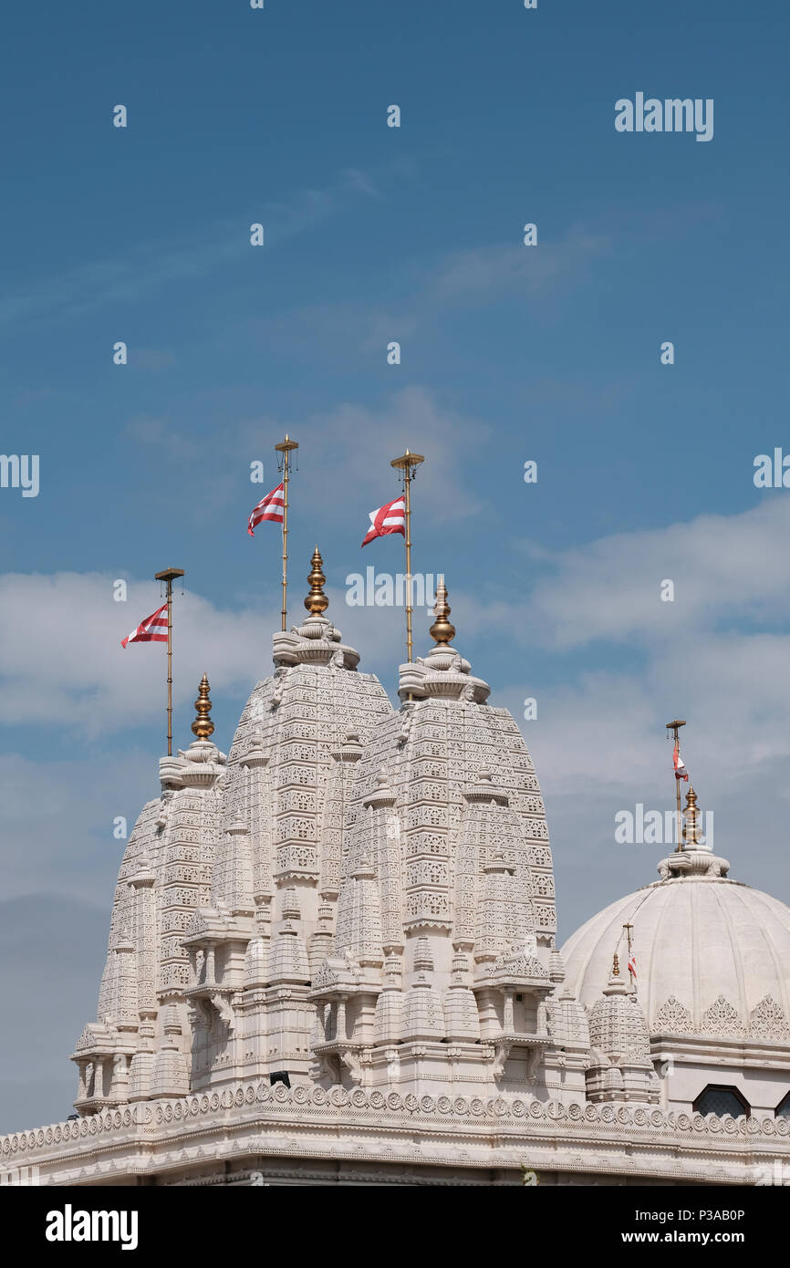 Shri Swaminarayan, Hindu temple, Neasden, London, United Kingdom Stock ...