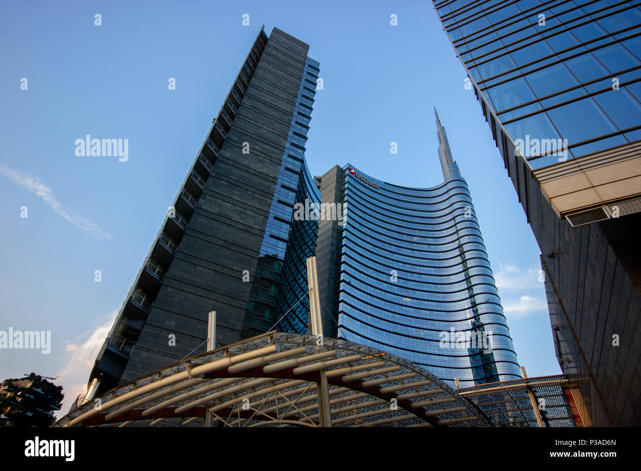 an amazing view of the Unicredit Tower, Milan, Italy Stock Photo - Alamy
