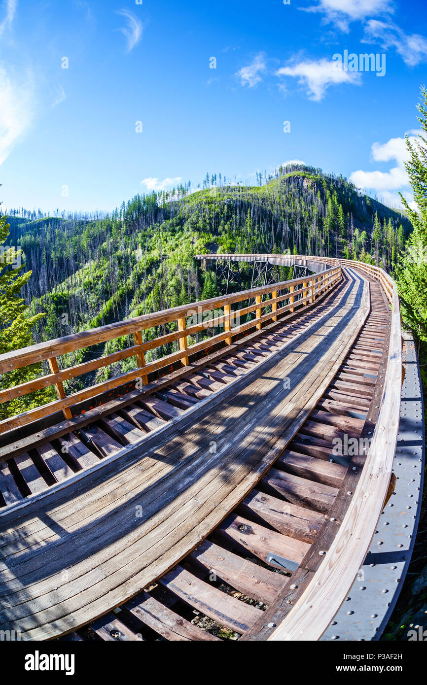 Originally one of 19 wooden railway trestle bridges built in the early ...