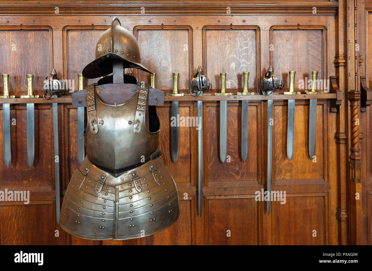 Castle interior armour hi-res stock photography and images - Alamy