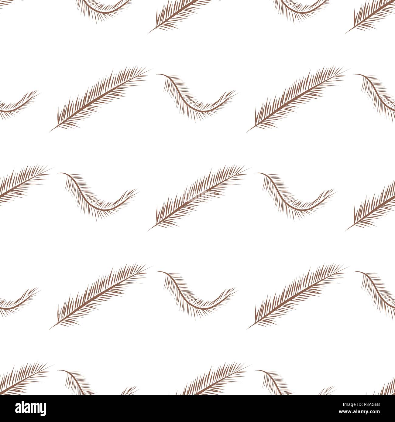 Seamless abstract feather illustrations background. Cartoon style ...
