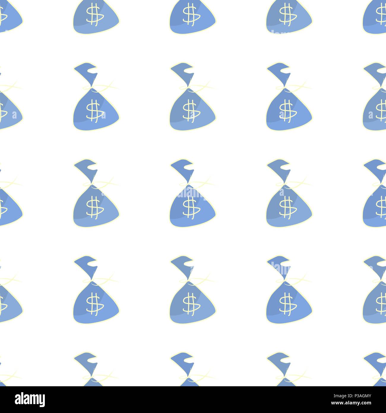 Seamless abstract money or cash illustrations background. Cartoon style ...
