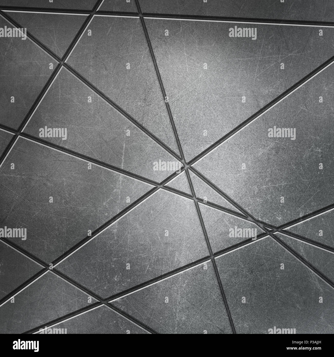 Metallic background with cut outs and scratches and stains Stock Photo ...