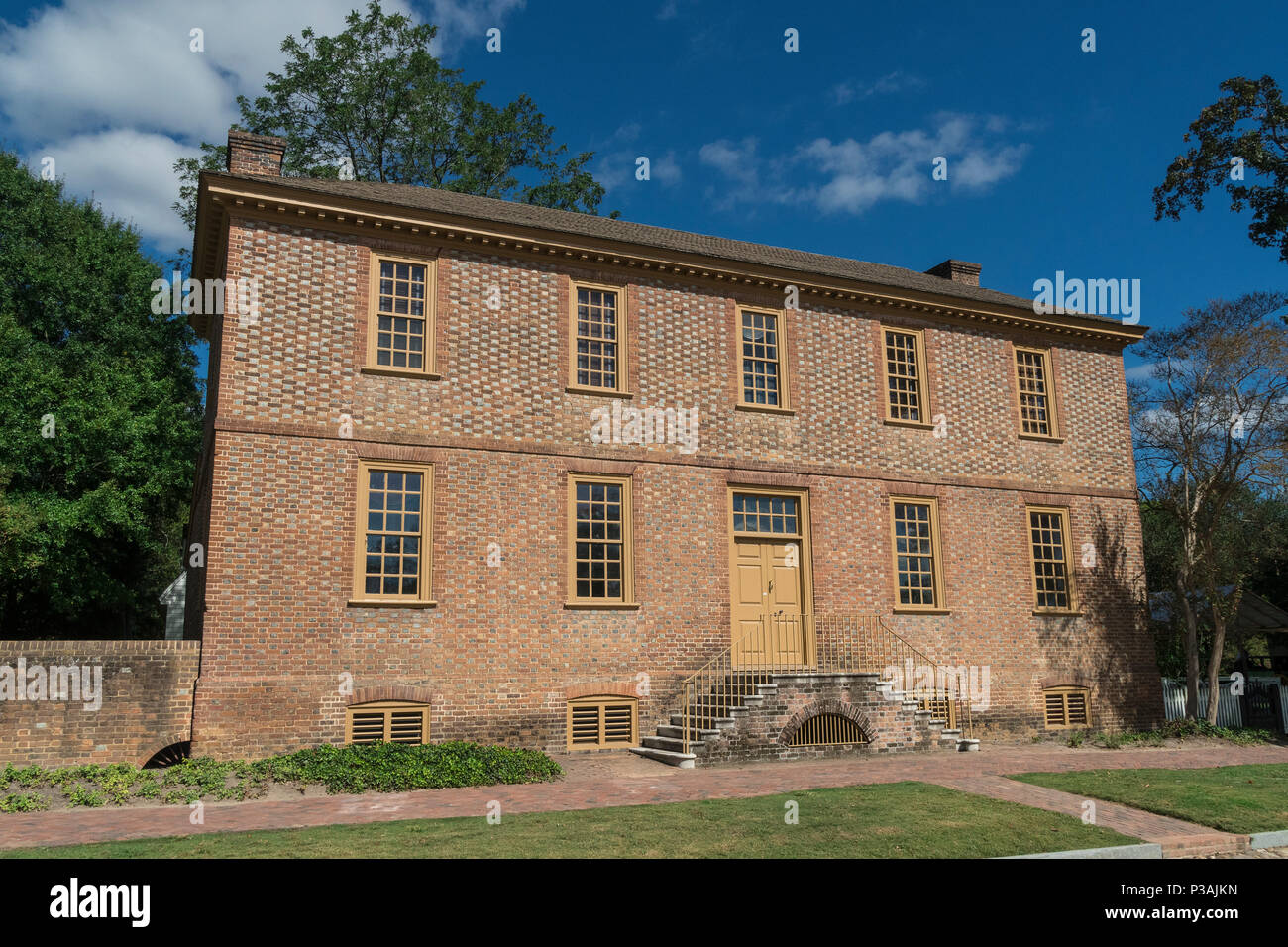 George Wythe House in Colonial Williamsburg Stock Photo - Alamy