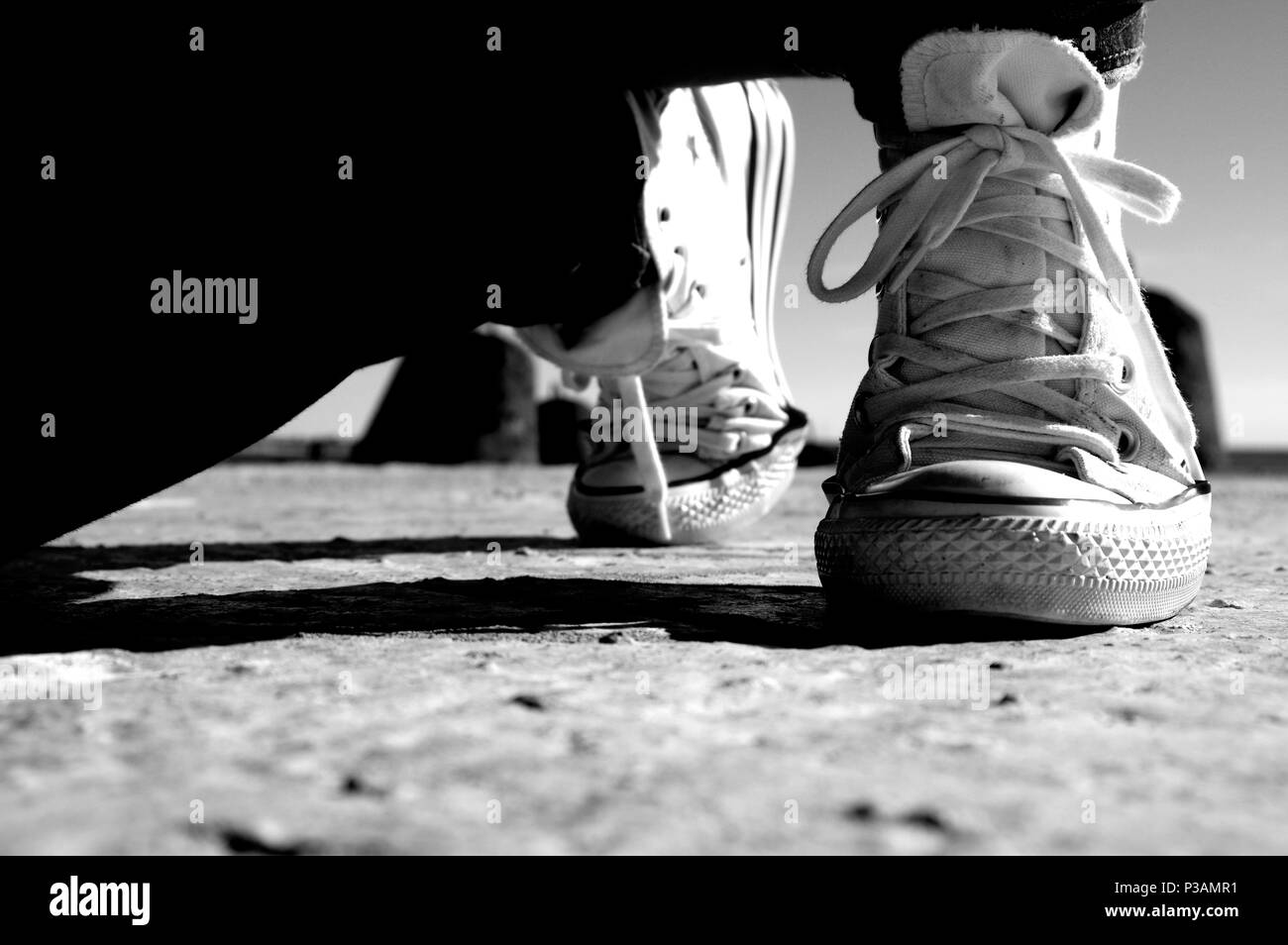 Chucks model Black and White Stock Photos & Images - Alamy