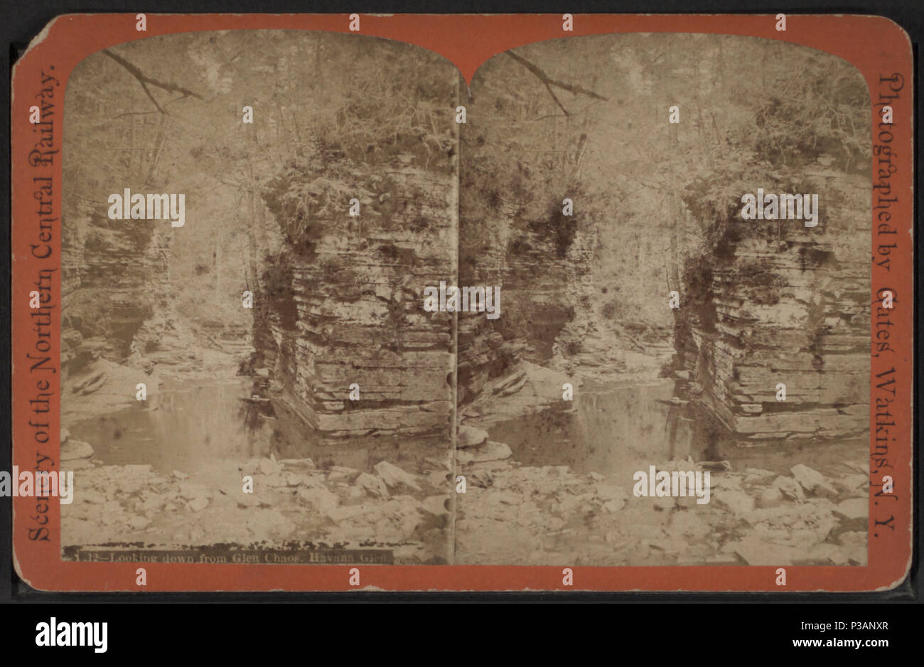 173 Looking down from Glen Chaos, Havana Glen, by Gates, G. F. (George ...