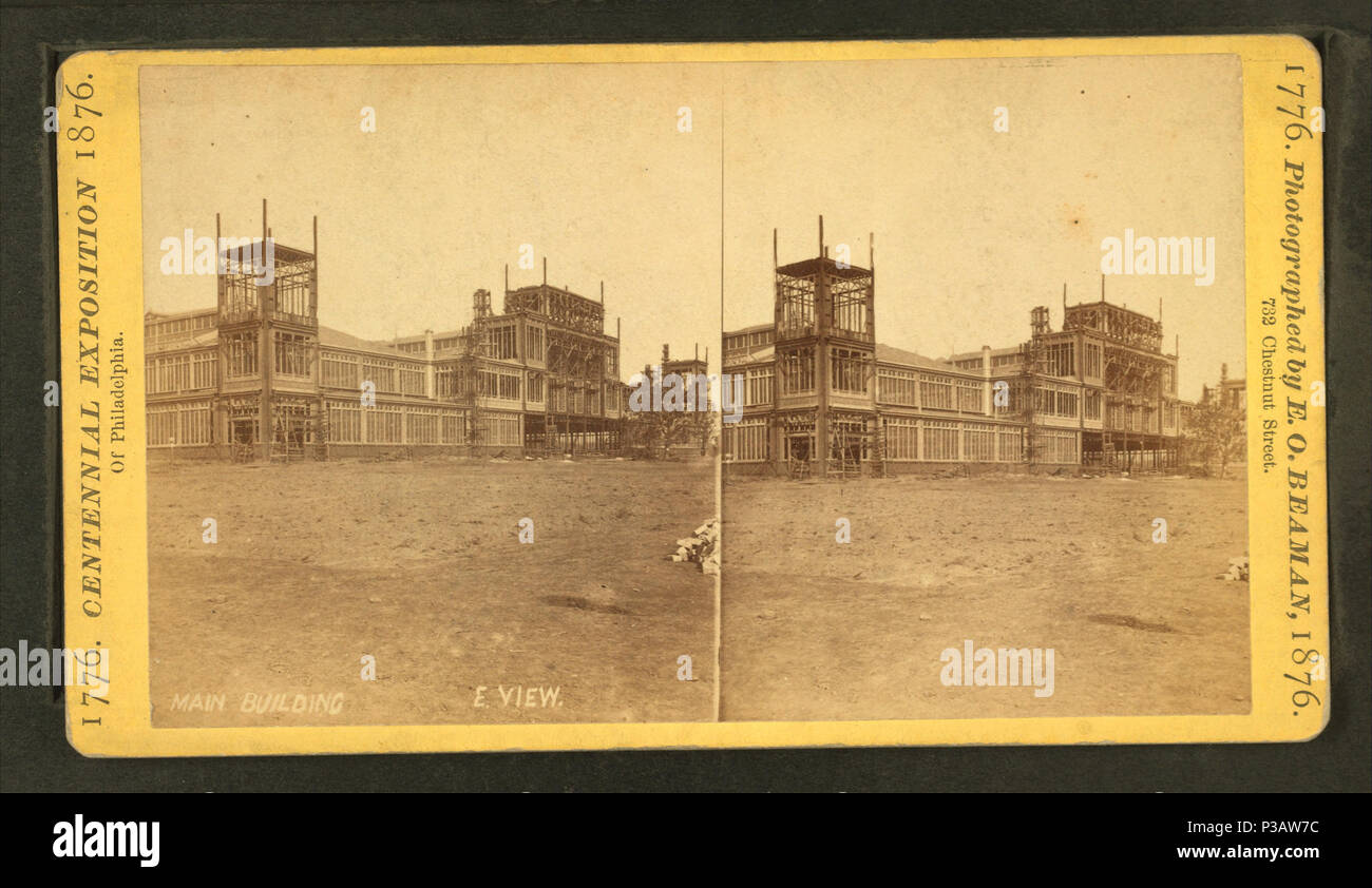 . Main building, E. view. Alternate Title: Centennial exhibition ...