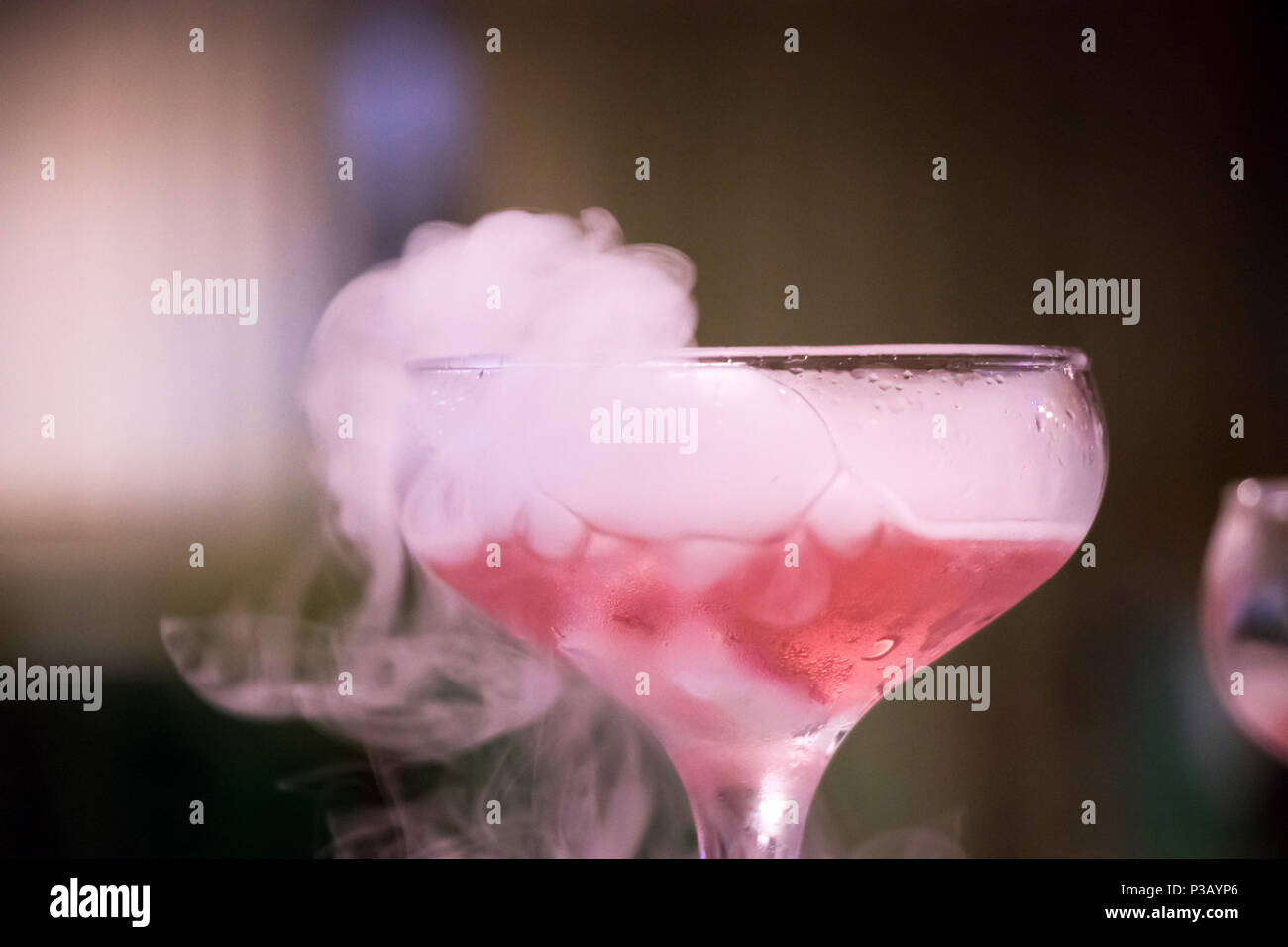 Glass of red and mist close Stock Photo - Alamy