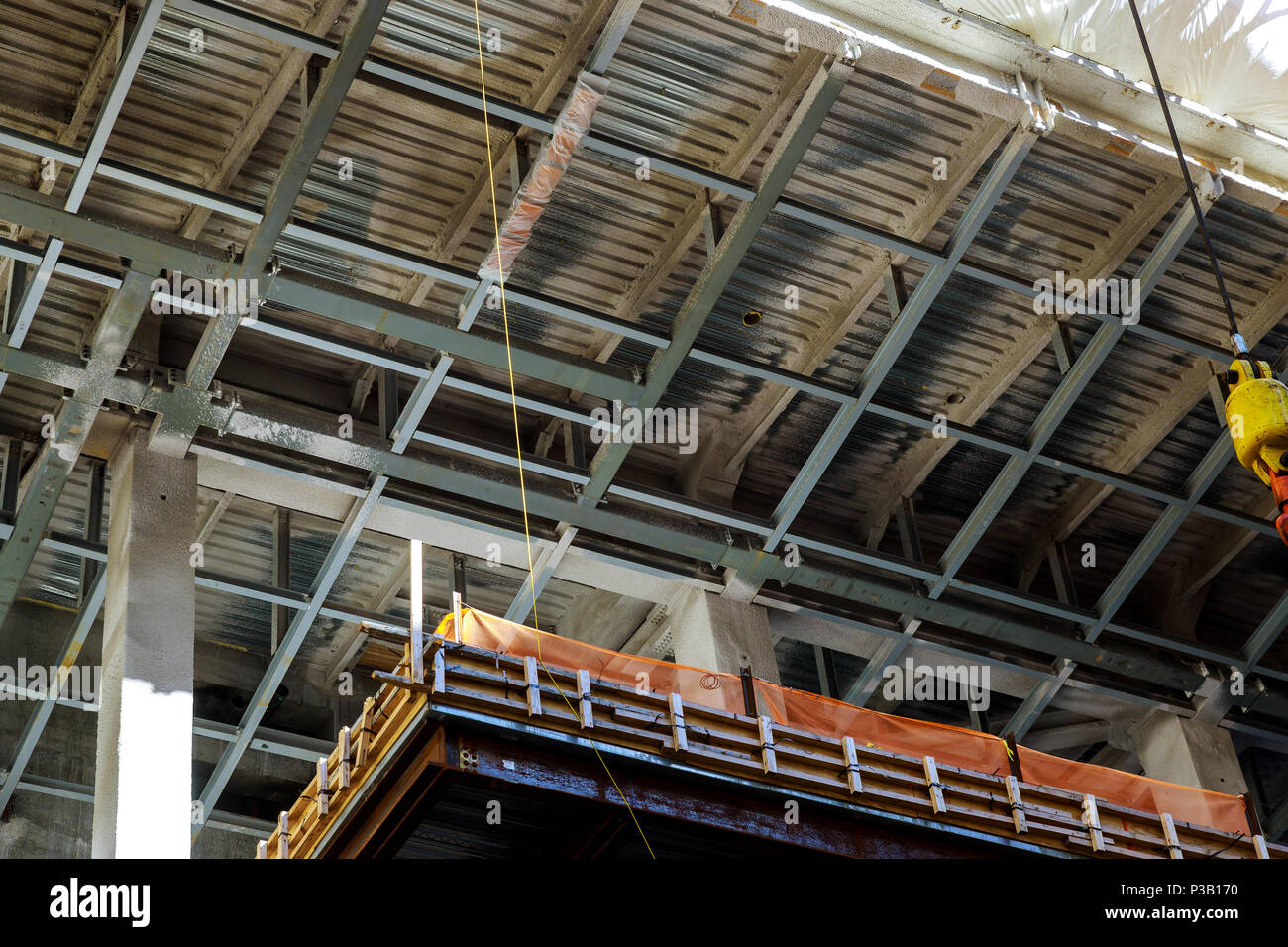 Building highrise construction site work of the new building Stock ...