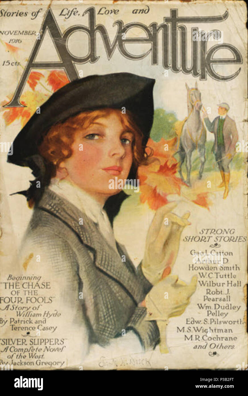 . English: Cover of Adventure, vol. 13 no. 1 (November 1916). November ...