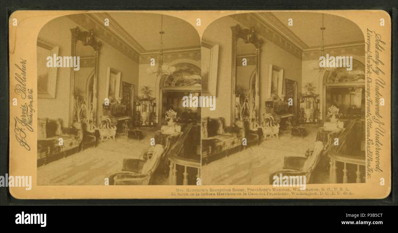 199 Mrs. Harrison's Reception Room, President's Mansion, Washington, D ...
