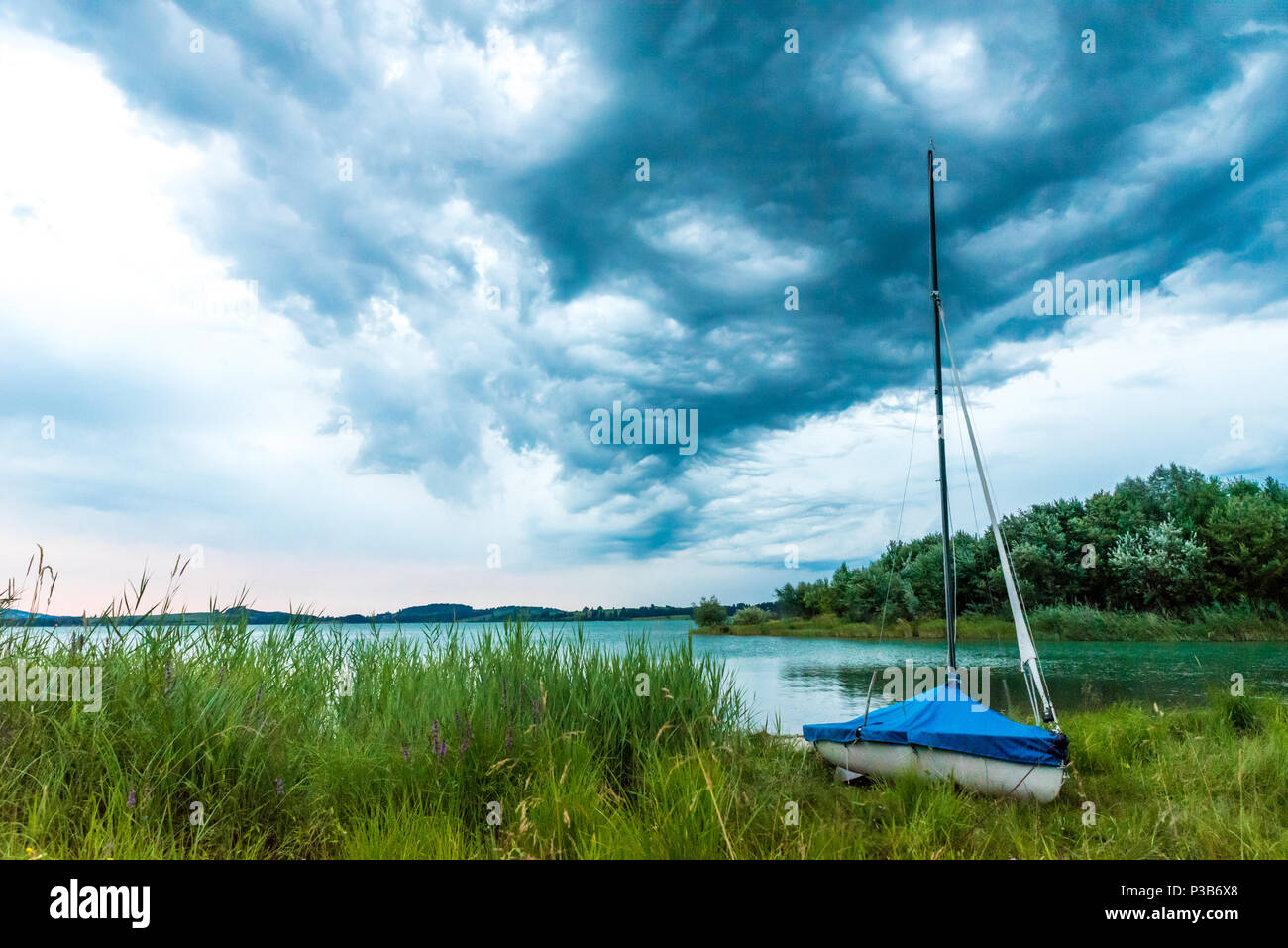 Lake Forggensee in Allgäu - Germany Stock Photo - Alamy