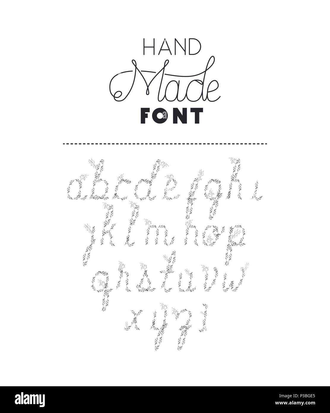 Latin alphabet letter made Black and White Stock Photos & Images - Alamy