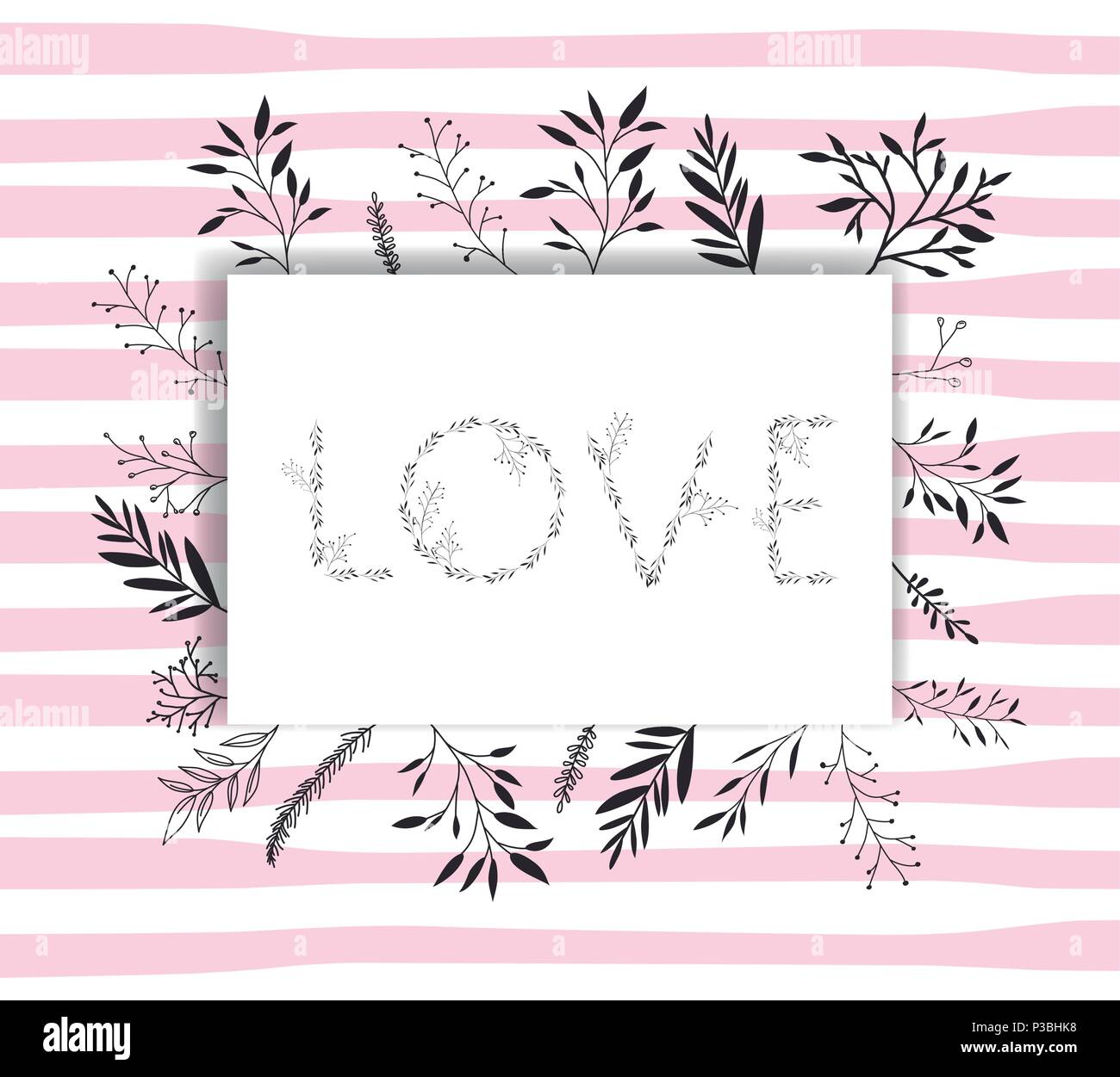 Love wording Stock Vector Images - Alamy