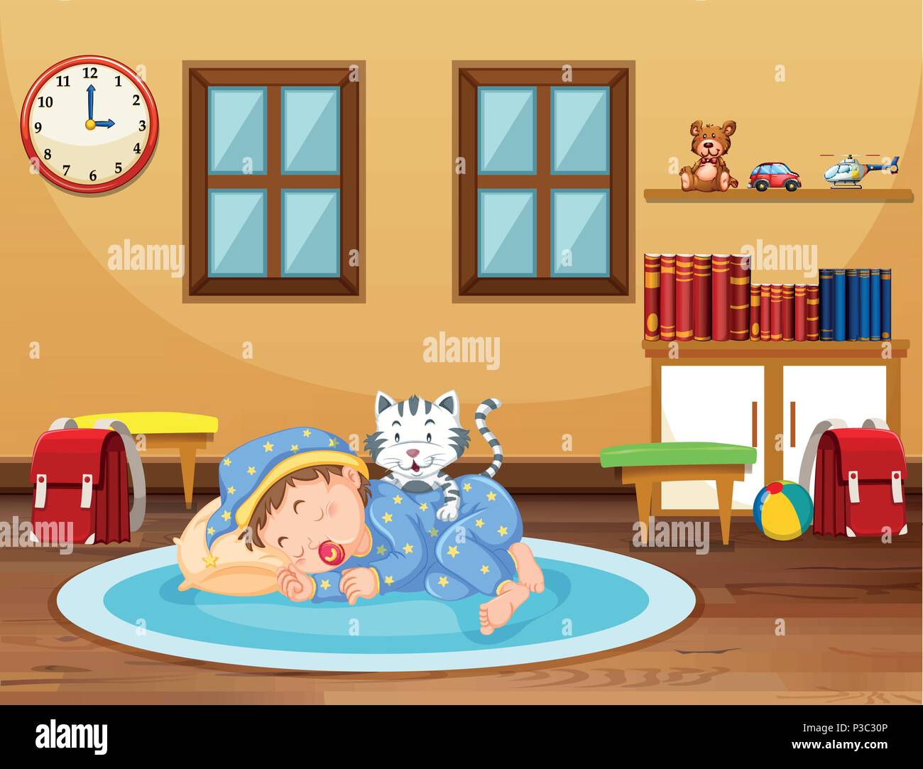 Nap time Stock Vector Images - Alamy