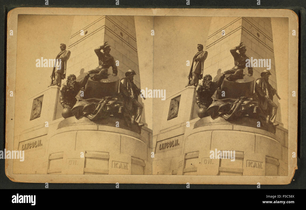 . National Lincoln Monument, Springfield, Illinois. Naval group of ...