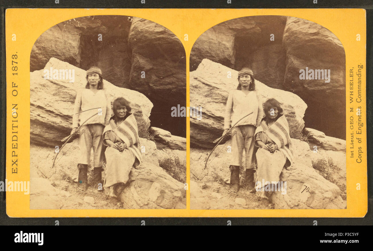 205 Navajo brave and his mother, by O'Sullivan, Timothy H., 1840-1882 2 ...