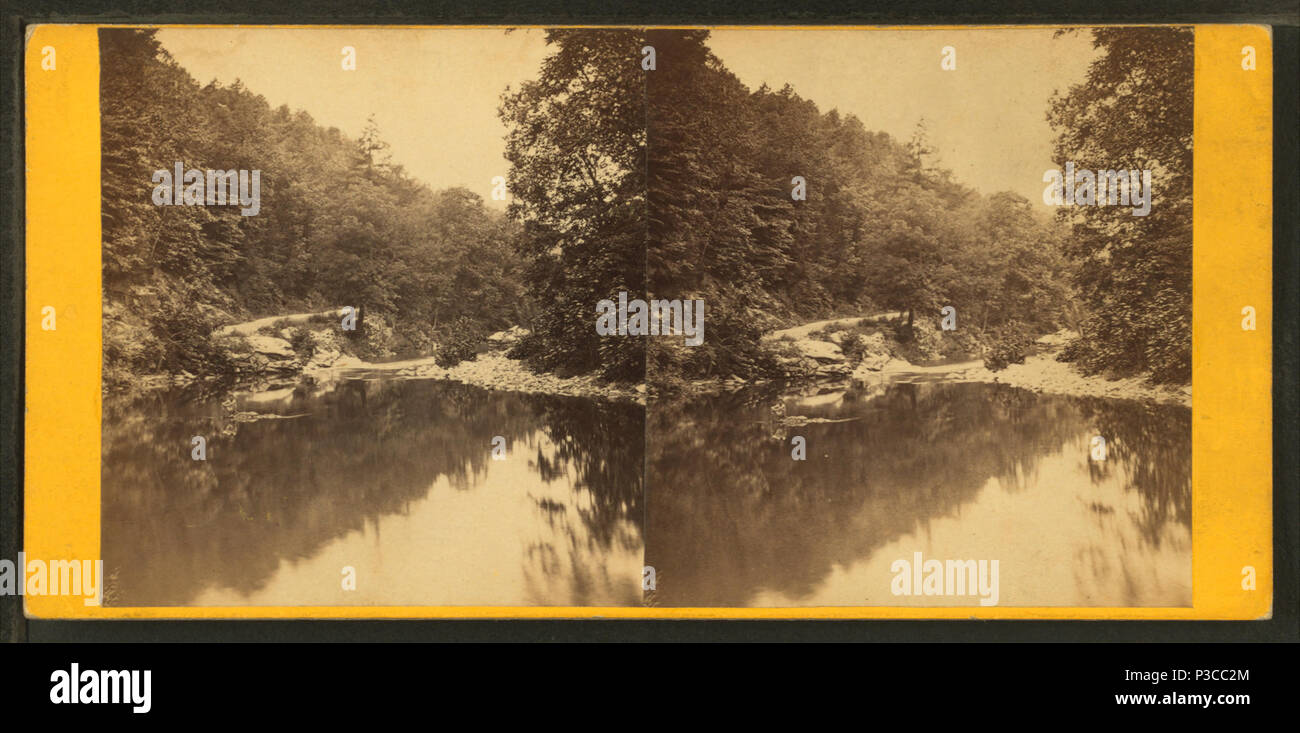 223 On the Wissahickon, near Old Log Cabin, by Bartlett & French 2 Stock Photo - Alamy