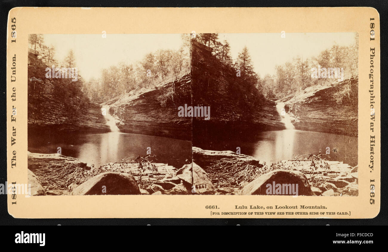 . English: Lulu (i.e. Lula) Lake, on Lookout Mountain . English ...