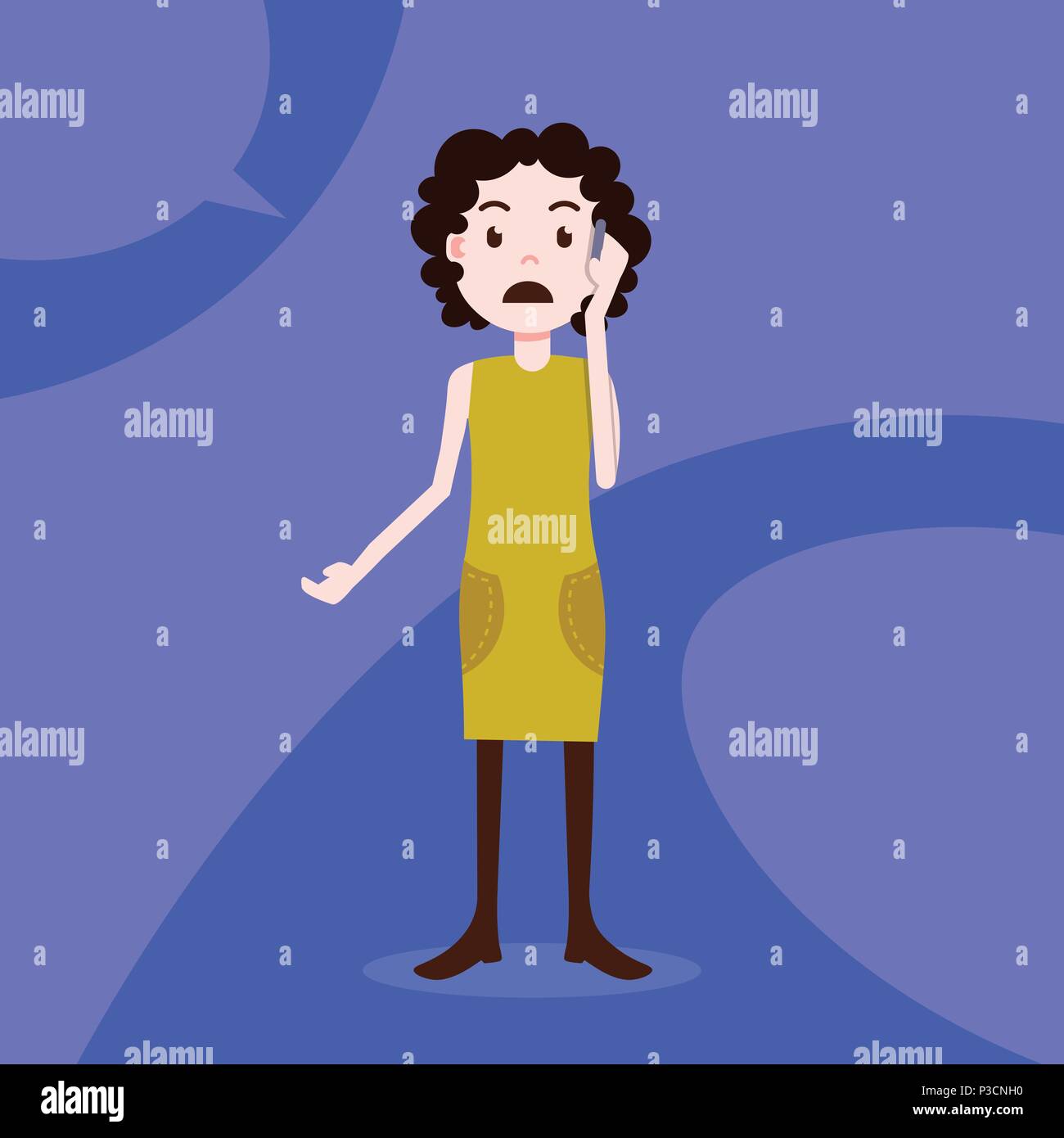 Sad Teen Girl Animated