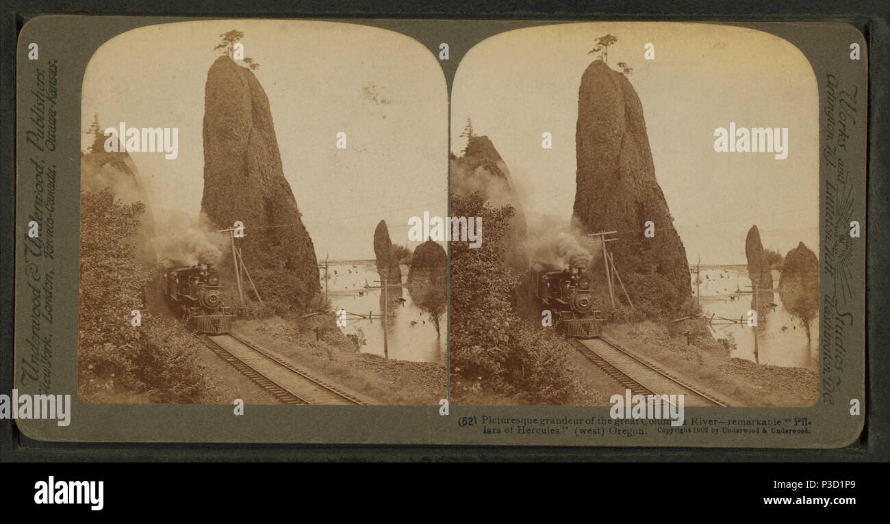 236 Picturesque grandeur of the great Columbia River, remarkable ...