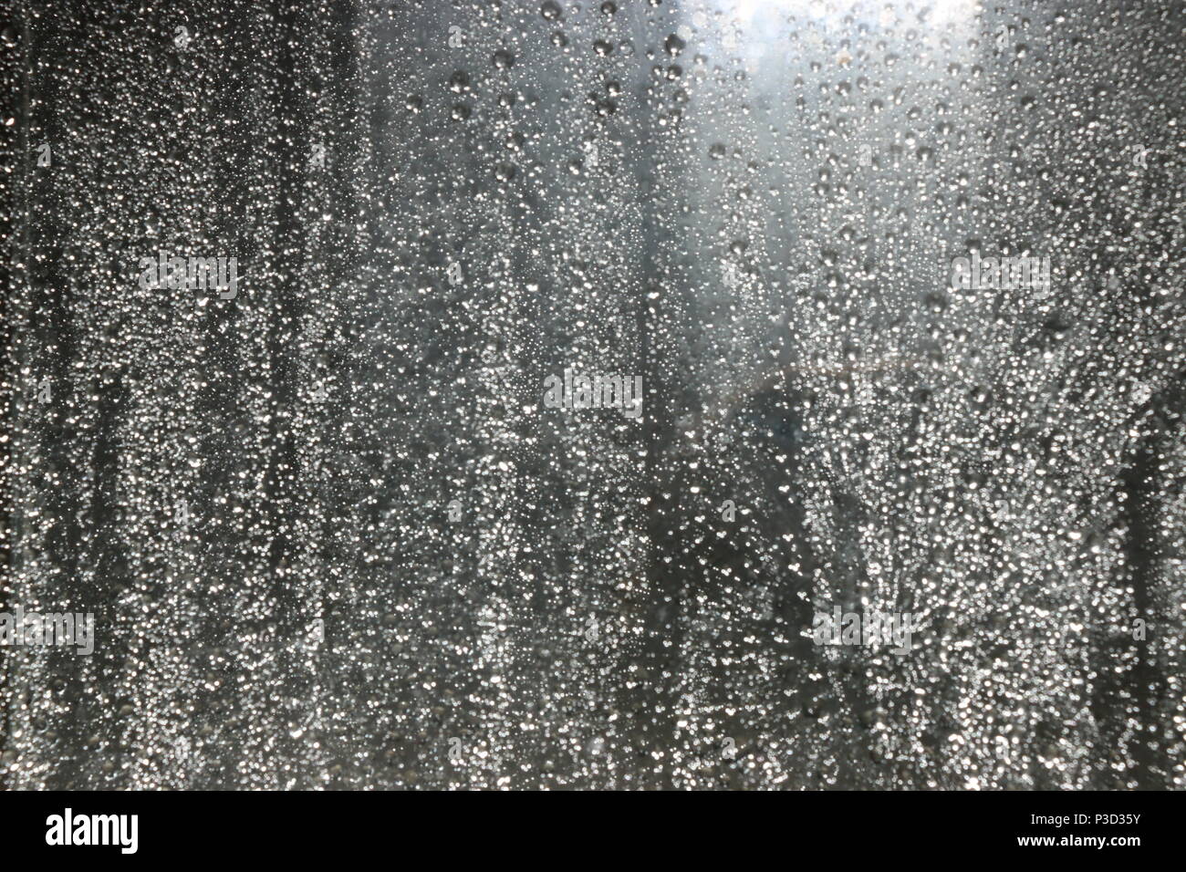 Water drops on glass Stock Photo - Alamy